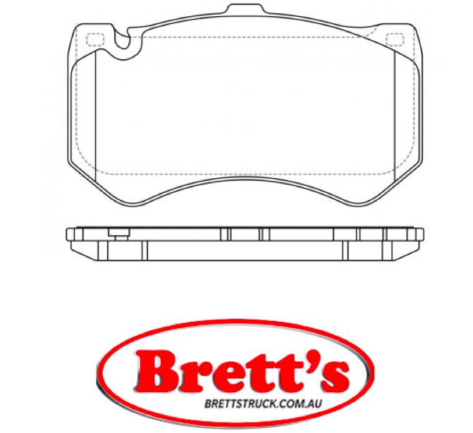 PN0745 DISC PAD SET NiBK JNBK FRONT KIT FOR MERCEDES-BENZ C-Class : C ...