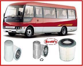 KIT3332 FILTER KIT CANTER ROSA BUS MITSUBE649 ROSA 4D34-3AT43.9L1999-2 ...