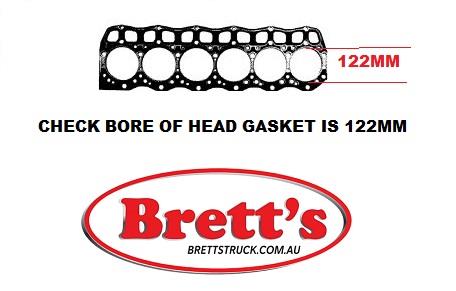 13111.013 HEAD GASKET 6D16 6D16T 6D17 MITSUBISHI FUSO FM658 FIGHTER 11 ...