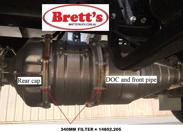 SPEC 14802.205 PARTICULATE FILTER DPD DPF ASM ASSY DIESEL PARTICULATE ...